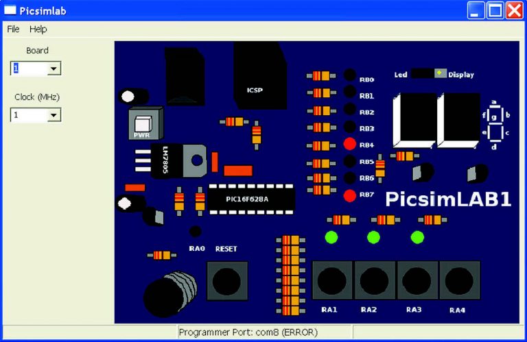 PICsim-PIC microcontroller simulator | Elettronica Open Source